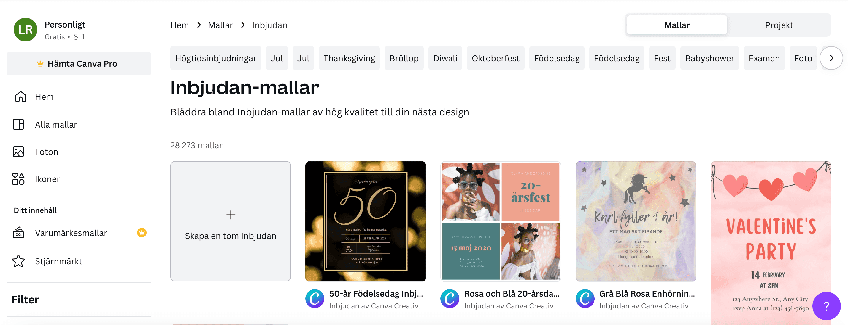 Gör dina egna inbjudningskort helt gratis